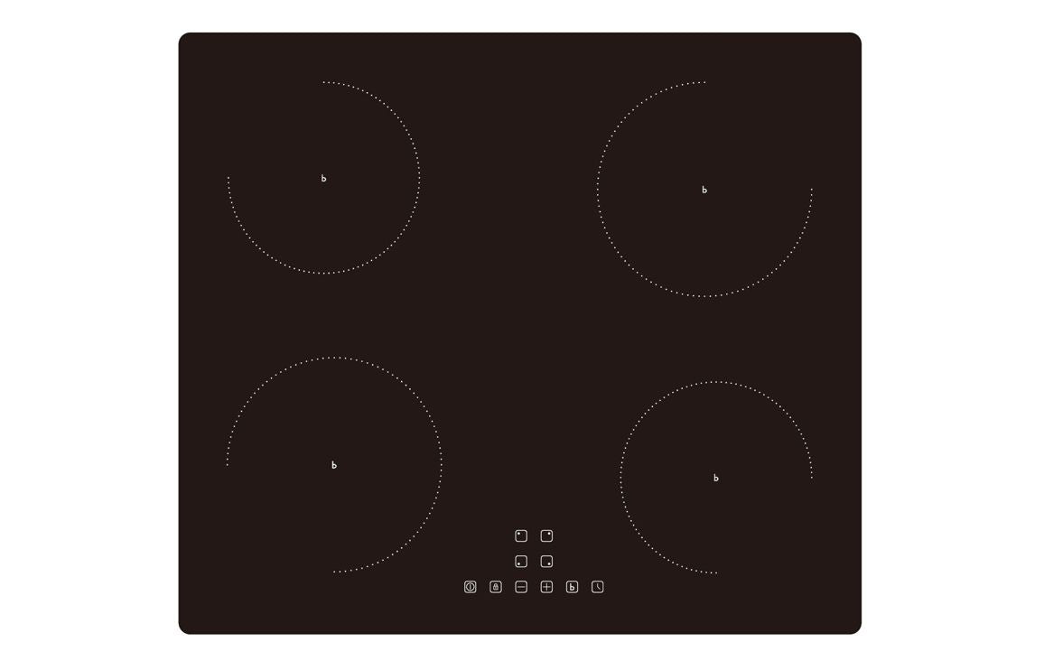 Prima PRIH021 60cm Induction Hob (13A Plug) - Black – Interiors Home Stores