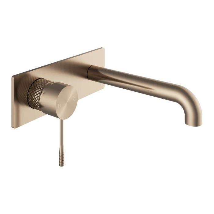 Chelsea Textured Wall Mounted Basin Tap - Satin Bronze – Interiors Home ...